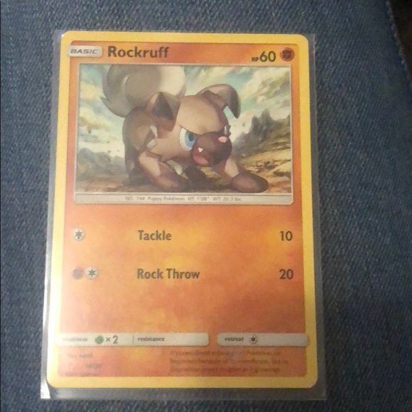 Pokemon | Other | Pokmon Cards Rockruff And Lycanroc | Poshmark